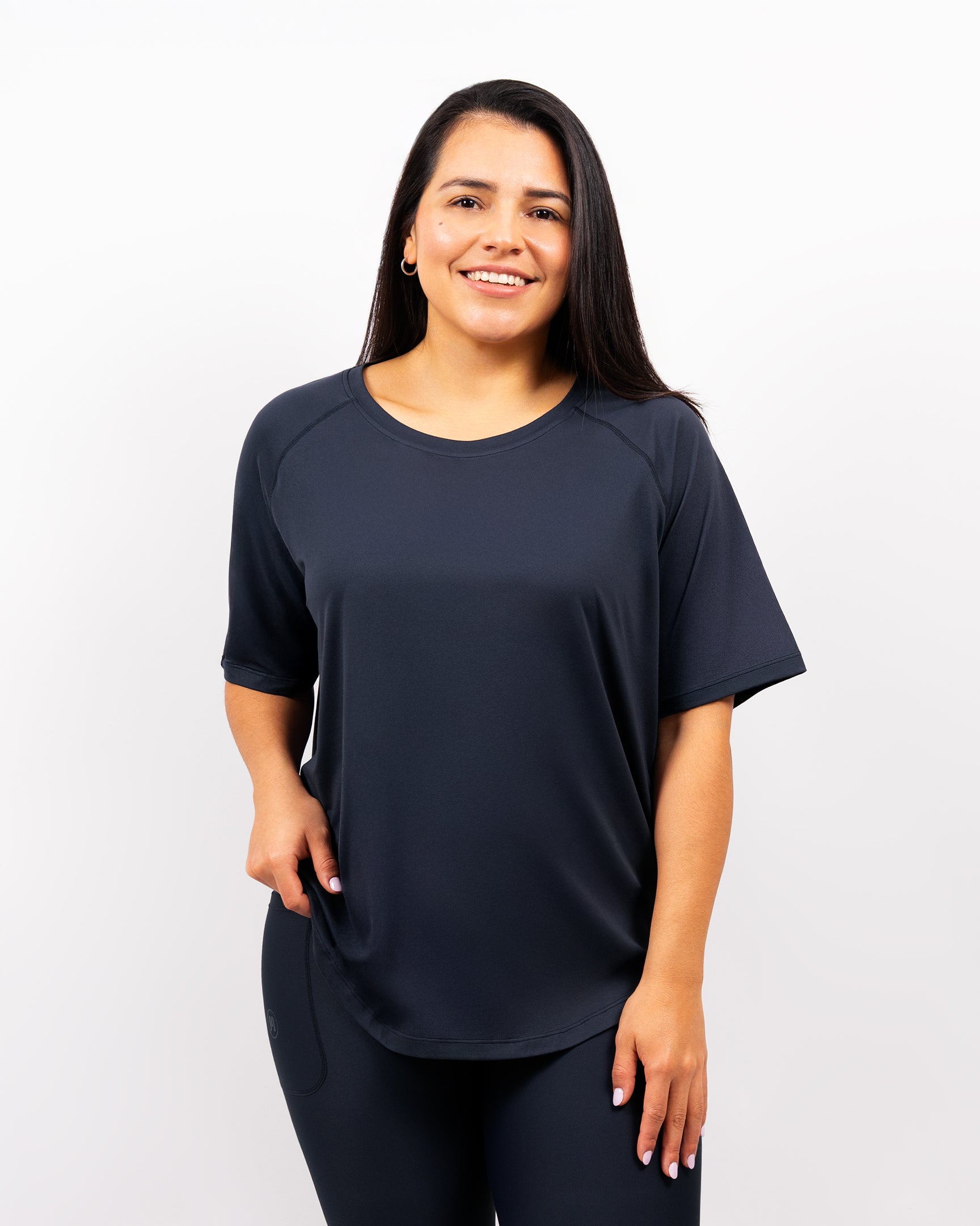 Mira Oversized Deep Blue T-Shirt – Maya Freya